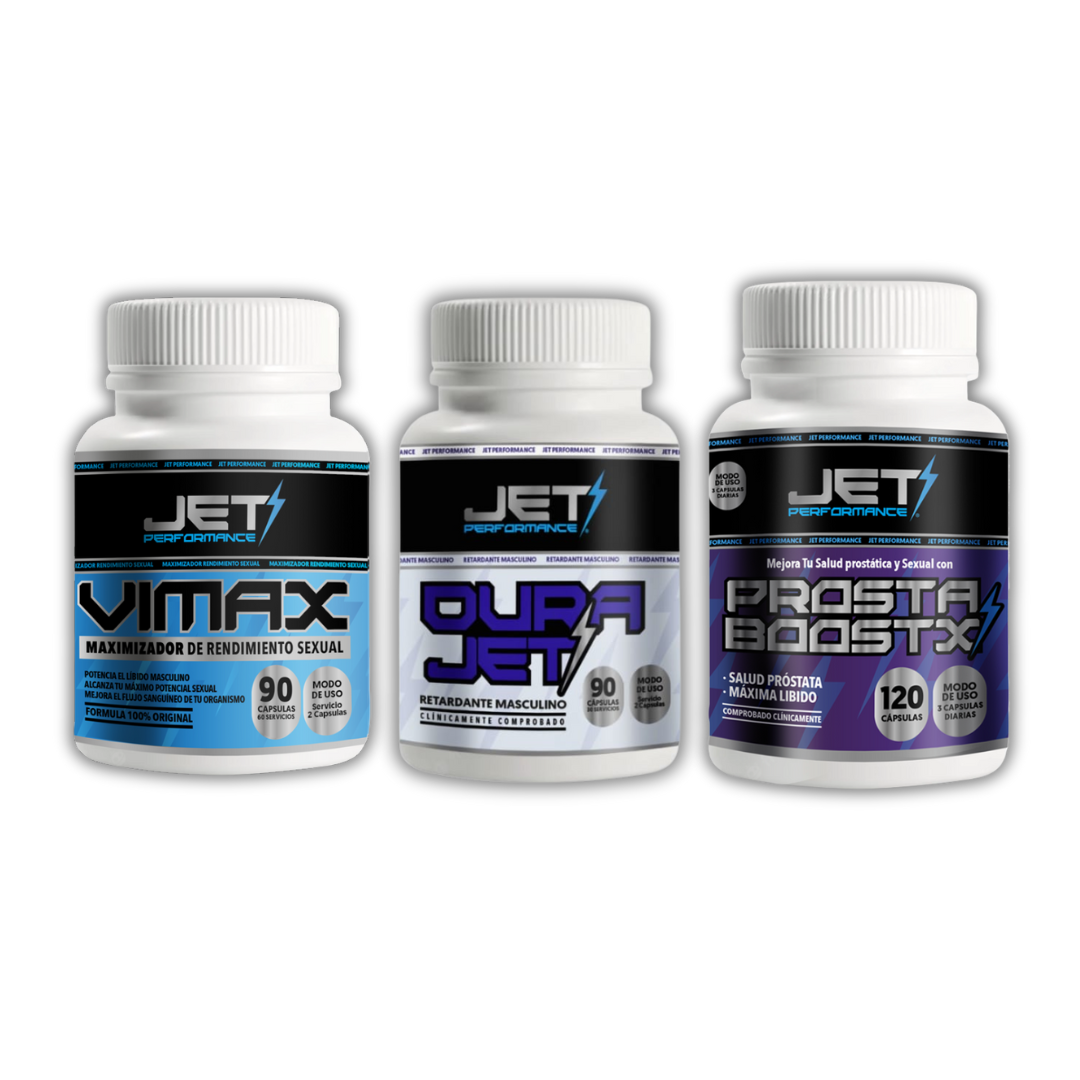 Pack Masculino Total – Vimax + Durajet + ProstaboostX - JETPERFORMANCE